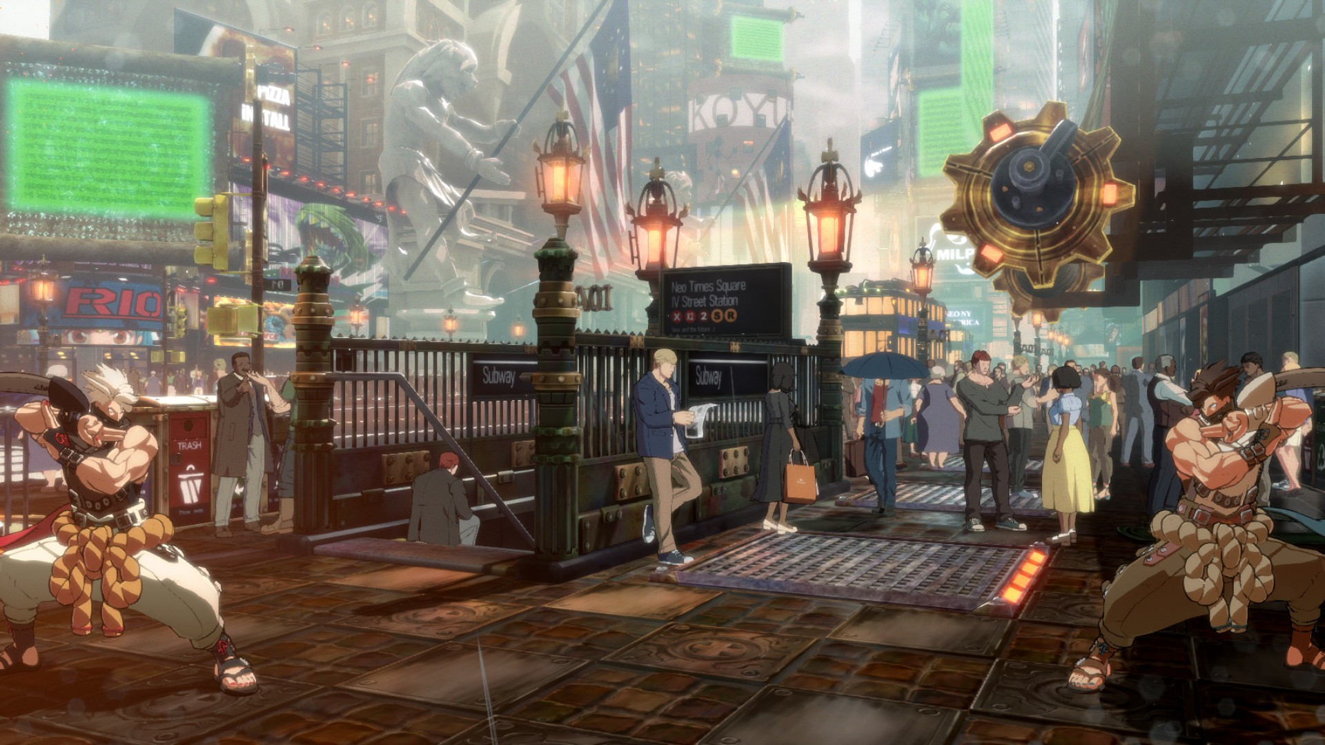 Times Square Green Screened Animated Billboards Mod for GUILTY GEAR ...