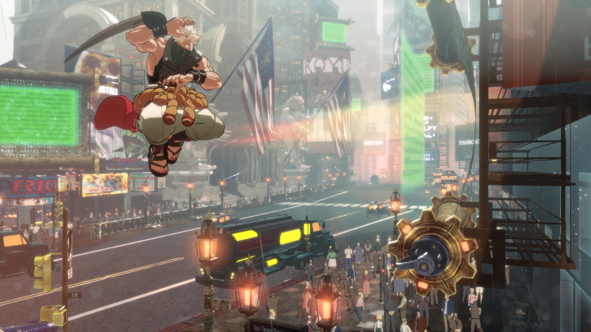 Times Square Green Screened Animated Billboards Mod for GUILTY GEAR ...