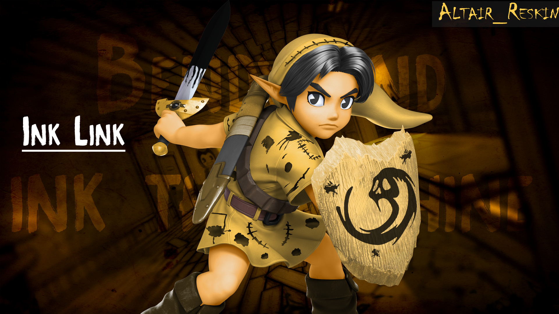 INK LINK - Bendy Mod for Super Smash Bros. Ultimate | SSBU Mods