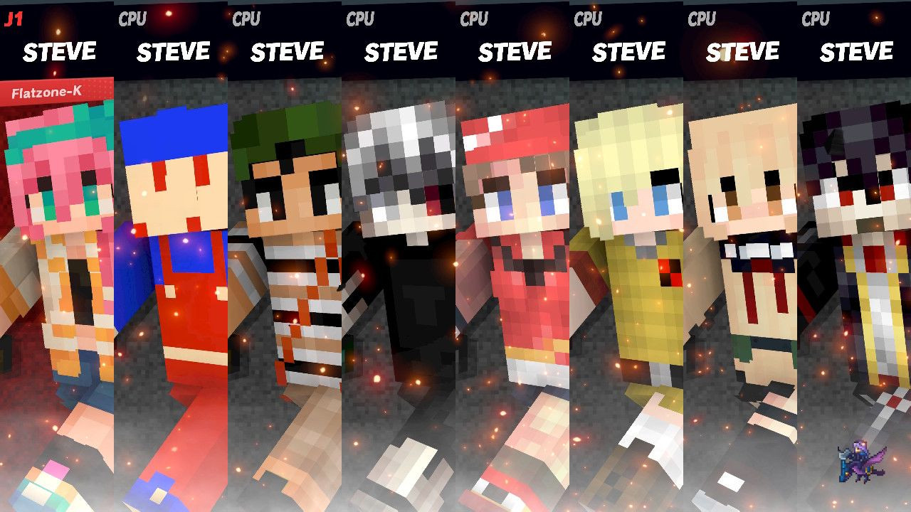Minecraft Custom Skins Modpack REVAMPED Mod for Super Smash Bros ...