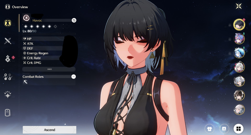 Fem Rover: Gothic Makeup Version!!! Mod for Wuthering Waves | WuWa Mods