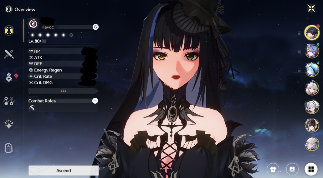 Fem Rover: Gothic Makeup Version!!! Mod for Wuthering Waves | WuWa Mods