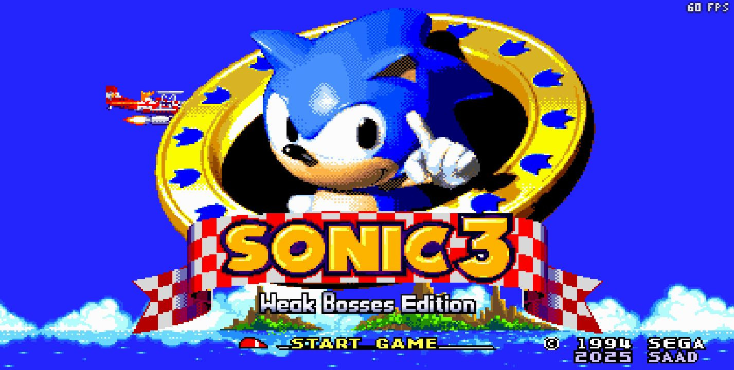 Sonic 3: Weak Bosses Edition Mod for Sonic 3 A.I.R. | S3AIR Mods
