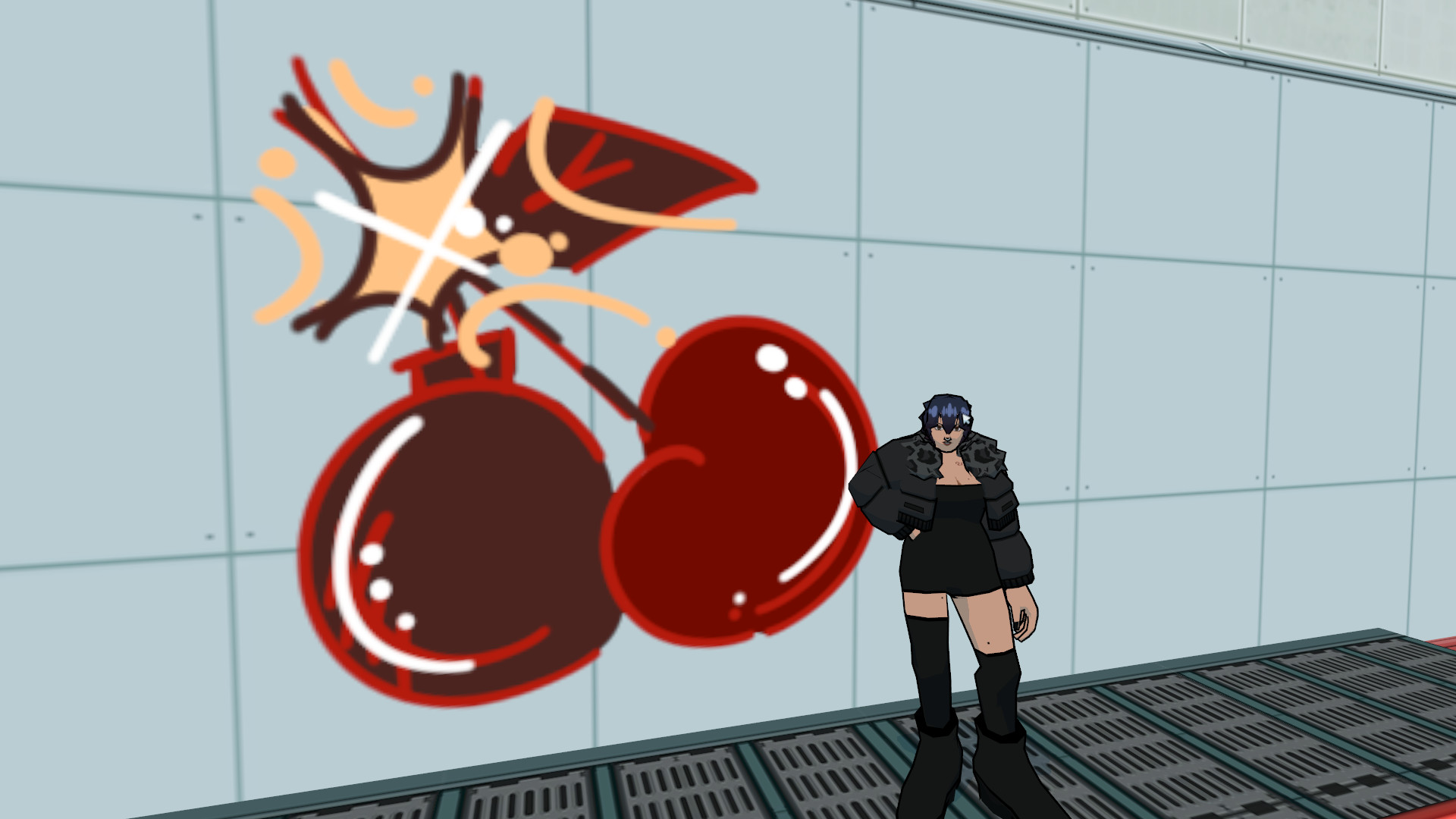 [SENSITIVE CONTENT] Cherry Codebreaker [OC] Mod for Bomb Rush Cyberfunk | BRC Mods