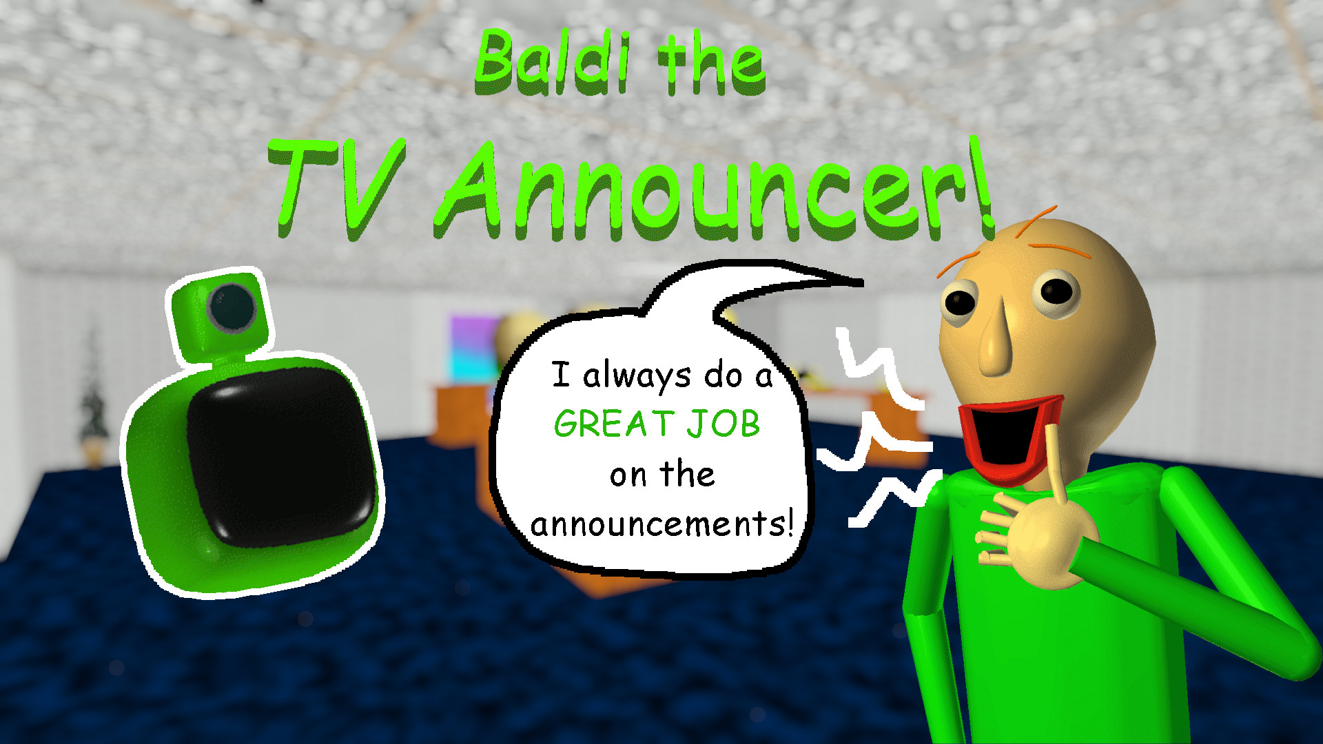 (0.13.x) Baldi The TV Announcer Mod for Baldi's Basics | Baldi Mods