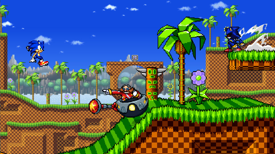 Green Hill Zone (New Ruki version) Mod for Super Smash Bros. Crusade | SSBC Mods