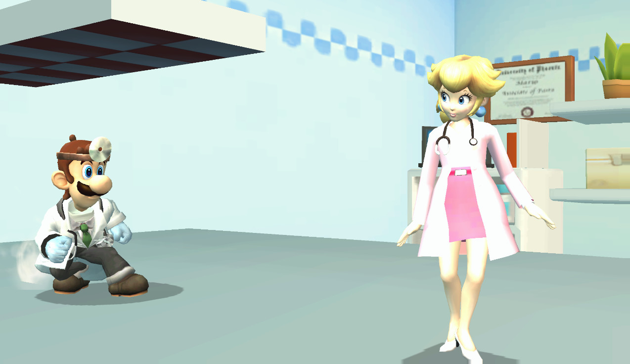 Dr.Peach Costume Mod for Super Smash Bros. Brawl | Brawl Mods