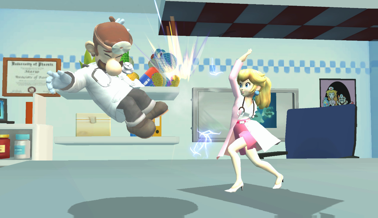 Dr.Peach Costume Mod for Super Smash Bros. Brawl | Brawl Mods