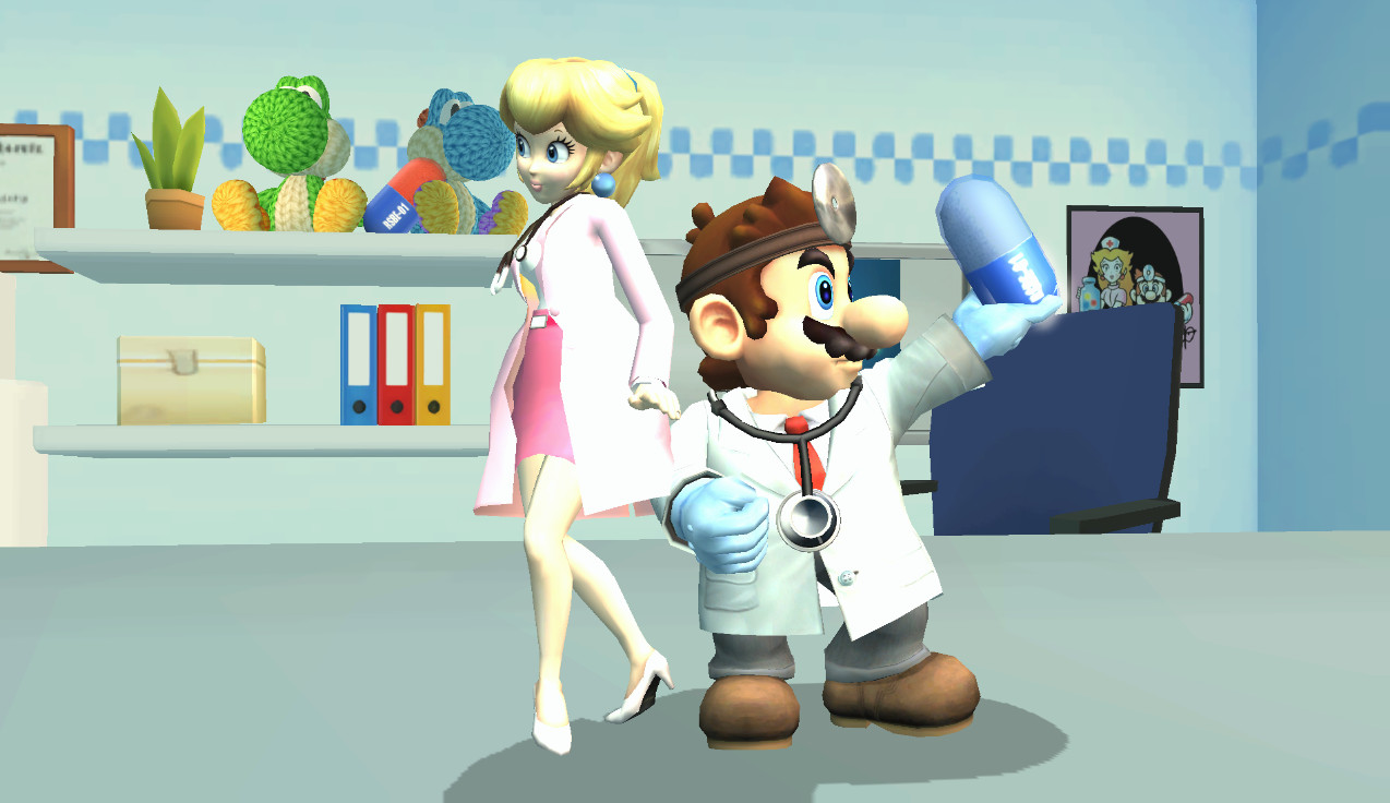 Dr.Peach Costume Mod for Super Smash Bros. Brawl | Brawl Mods