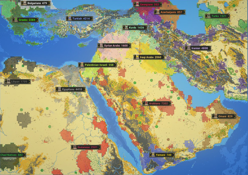 Middle East 260 Villages Mod for WorldBox | WorldBox Mods