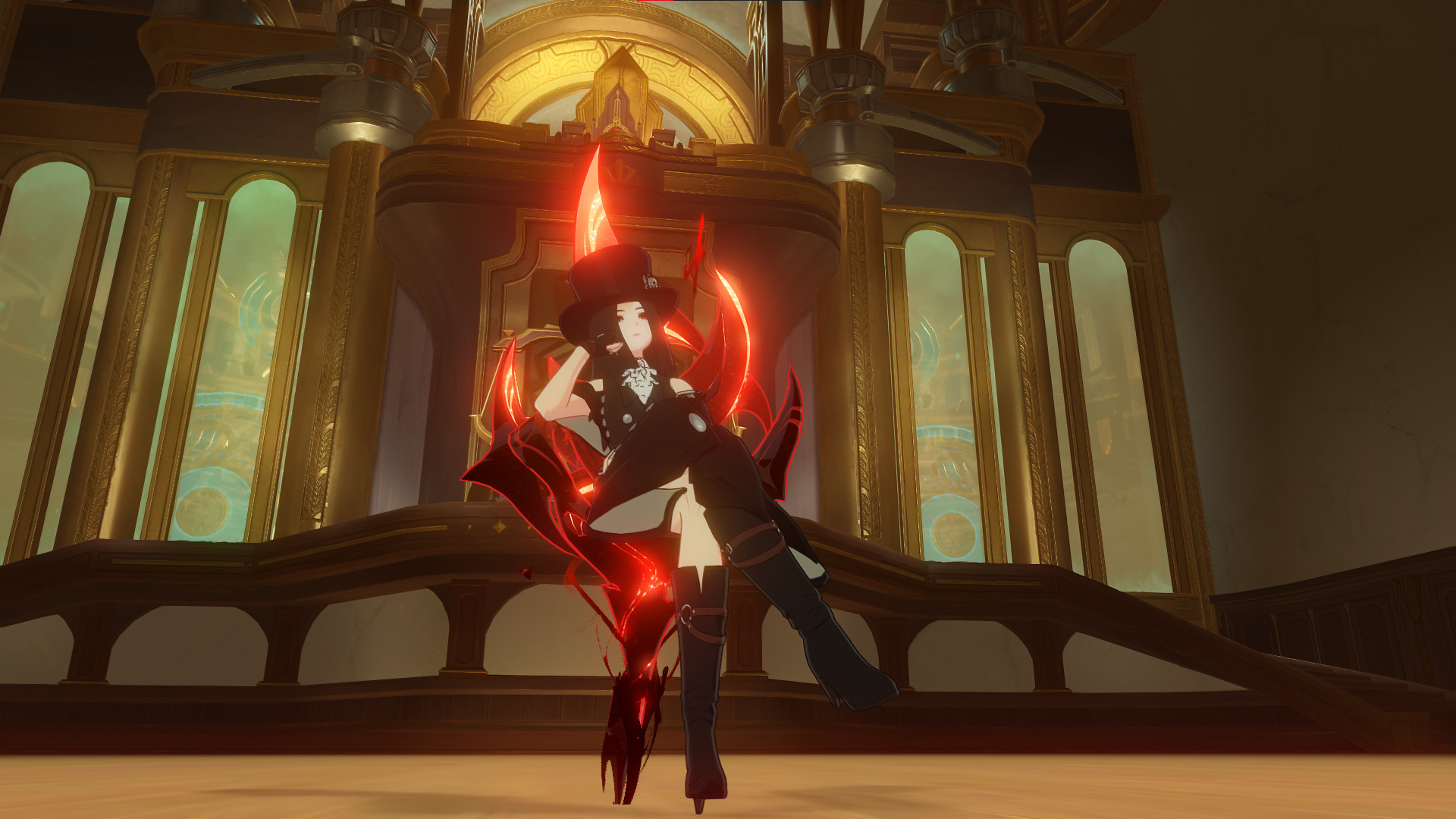 Testament from GGST over Arlecchino Mod for Genshin Impact | GI Mods