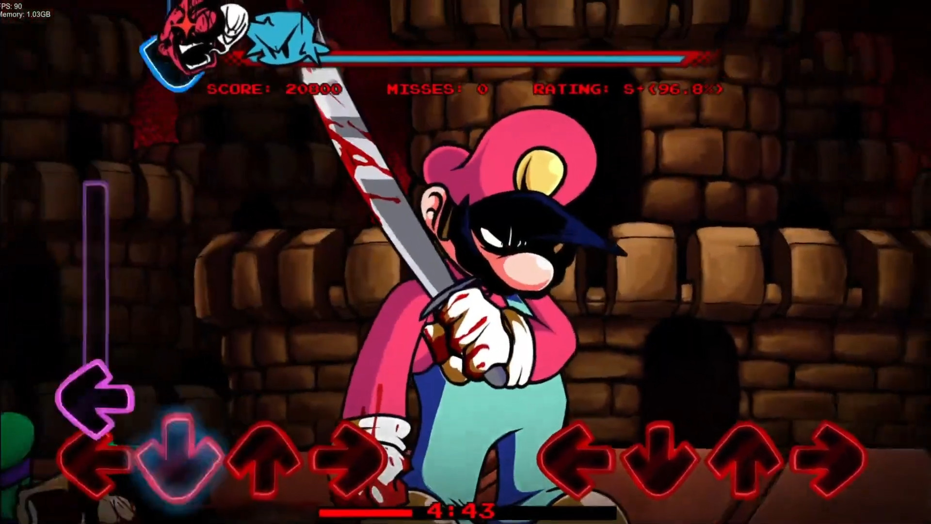 FNF Mario´s Madness: No Hope Zeon Take Charted. Mod for Friday Night Funkin' | FNF Mods