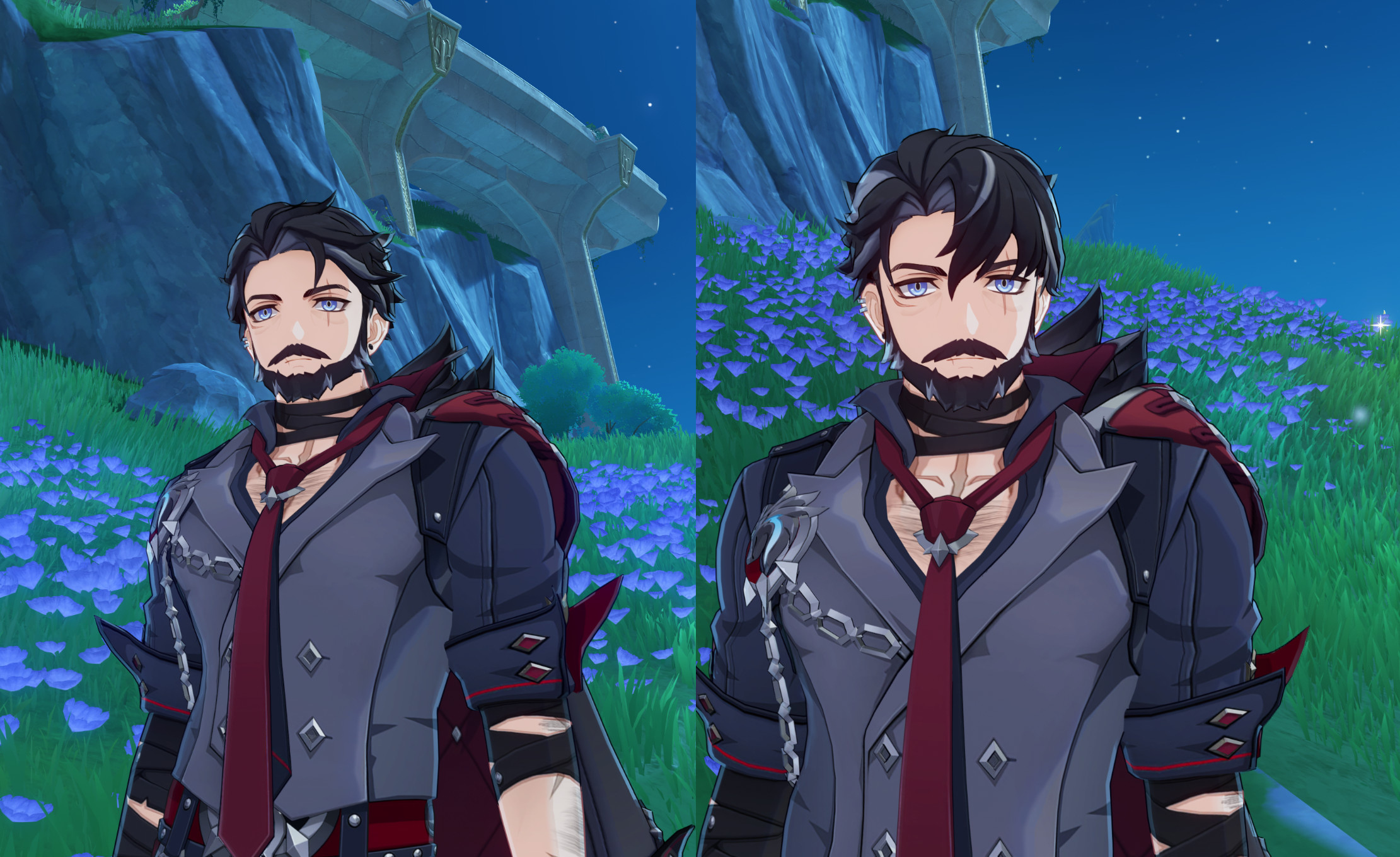 Mochee's Wriothesley (Beard and buff + Hairstyles) Mod for Genshin ...