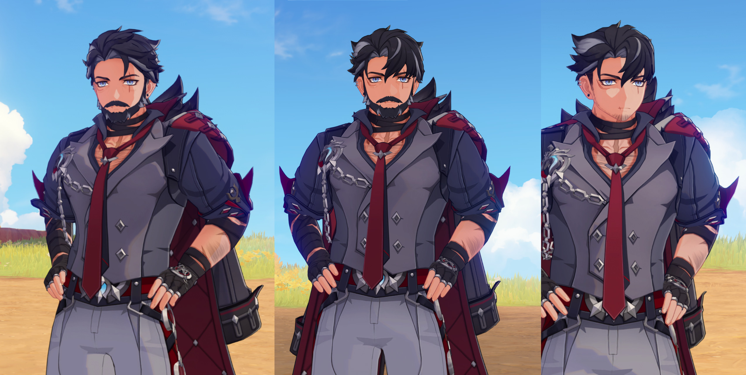 Mochee's Wriothesley (Beard and buff + Hairstyles) Mod for Genshin ...