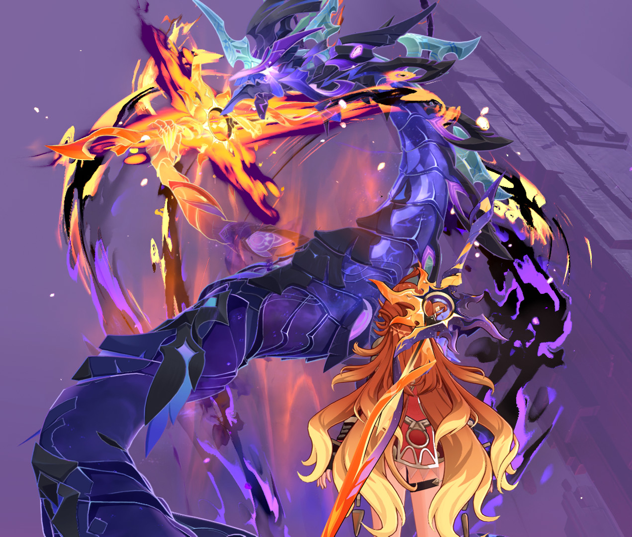 Lord of Eroded Primal Fire Swords - Mavuika Mod for Genshin Impact | GI Mods