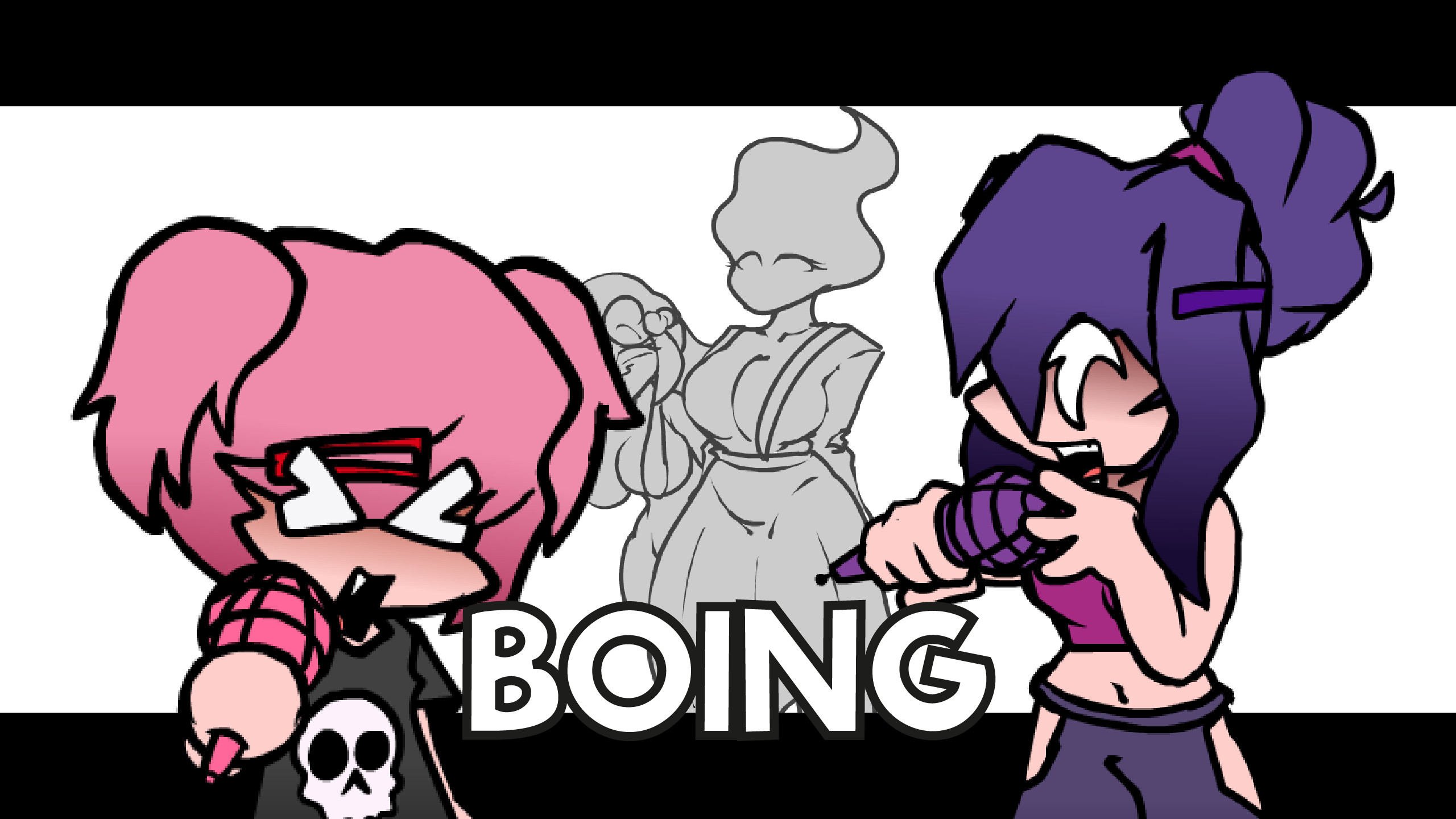 Boing but Yuri y Natsuki sings it Mod for Friday Night Funkin' | FNF Mods