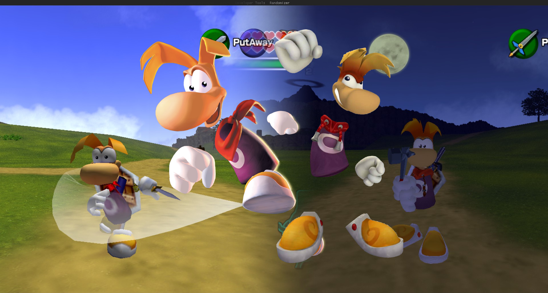Rayman over both Links Mod for Ship of Harkinian (Ocarina of Time PC ...