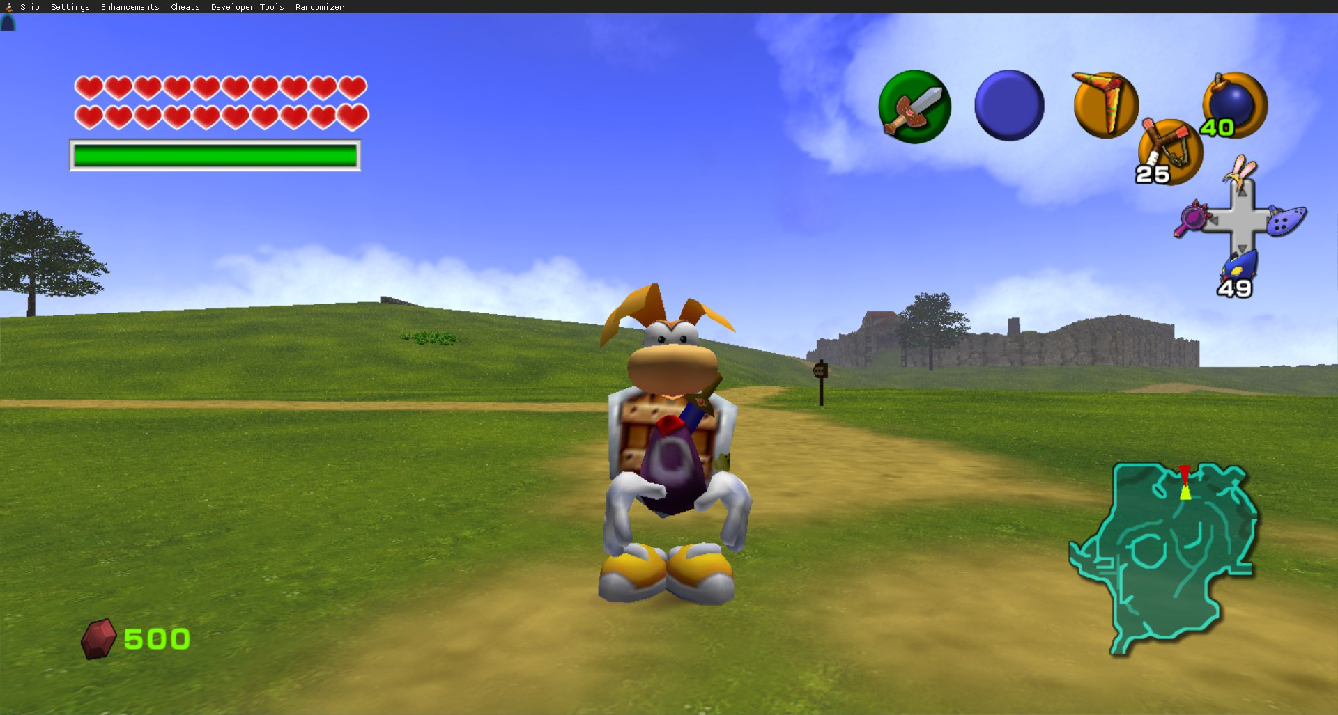 Rayman over both Links Mod for Ship of Harkinian (Ocarina of Time PC ...