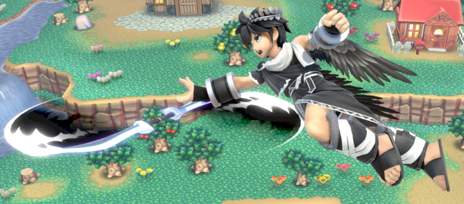 AVM Dark Pit (monochrome recolor) Mod for Super Smash Bros. Ultimate ...