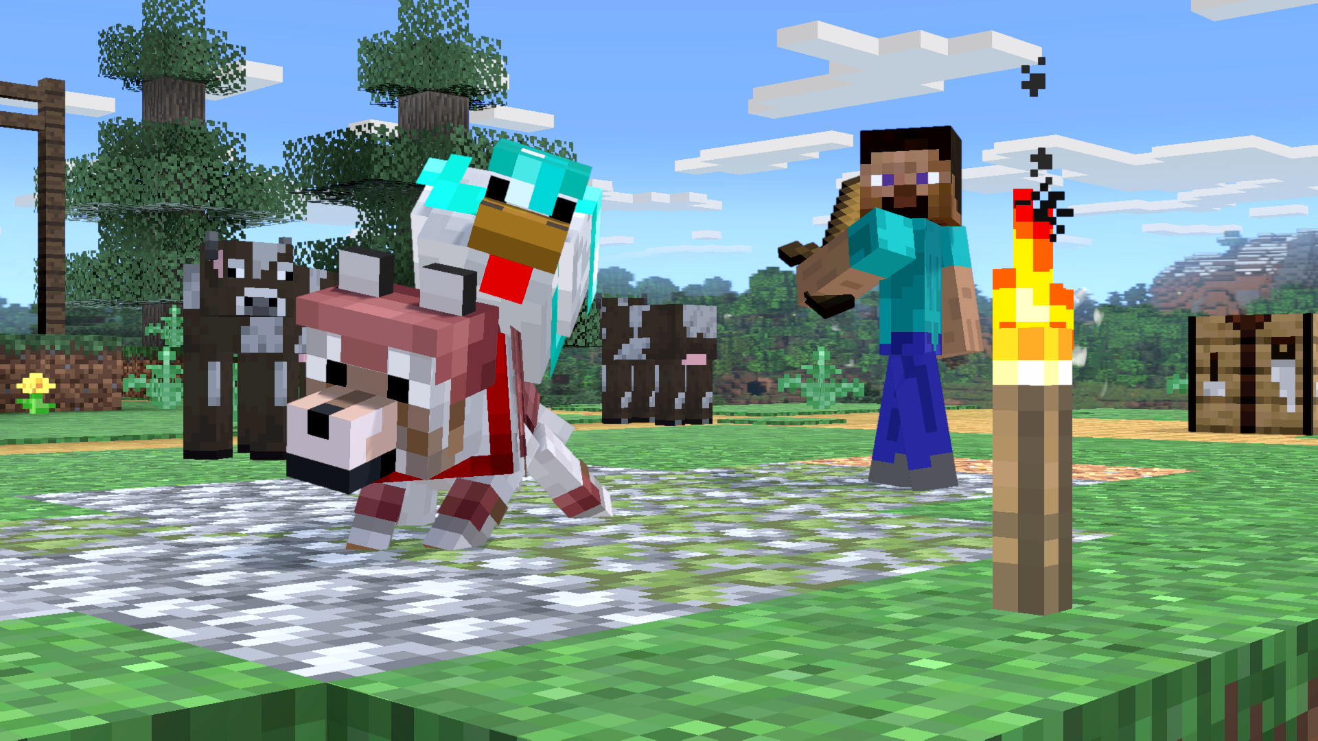 Wolf and Chicken Mod for Super Smash Bros. Ultimate | SSBU Mods