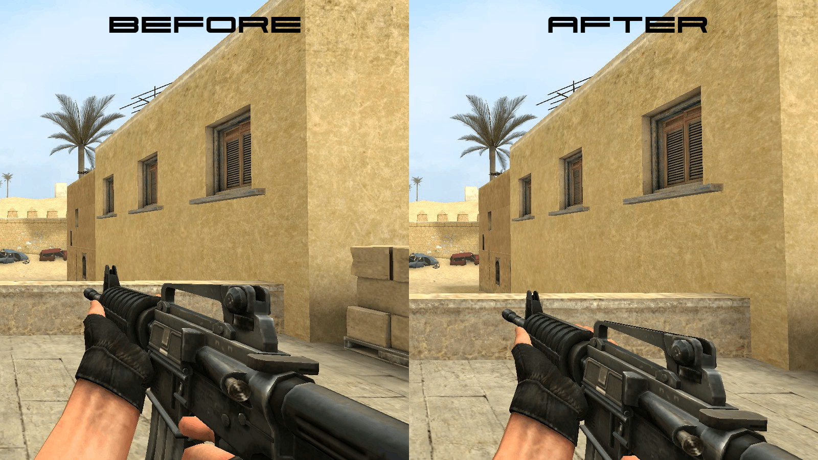 1.6 Styled Viewmodels Mod for Counter-Strike: Source | CS:S Mods