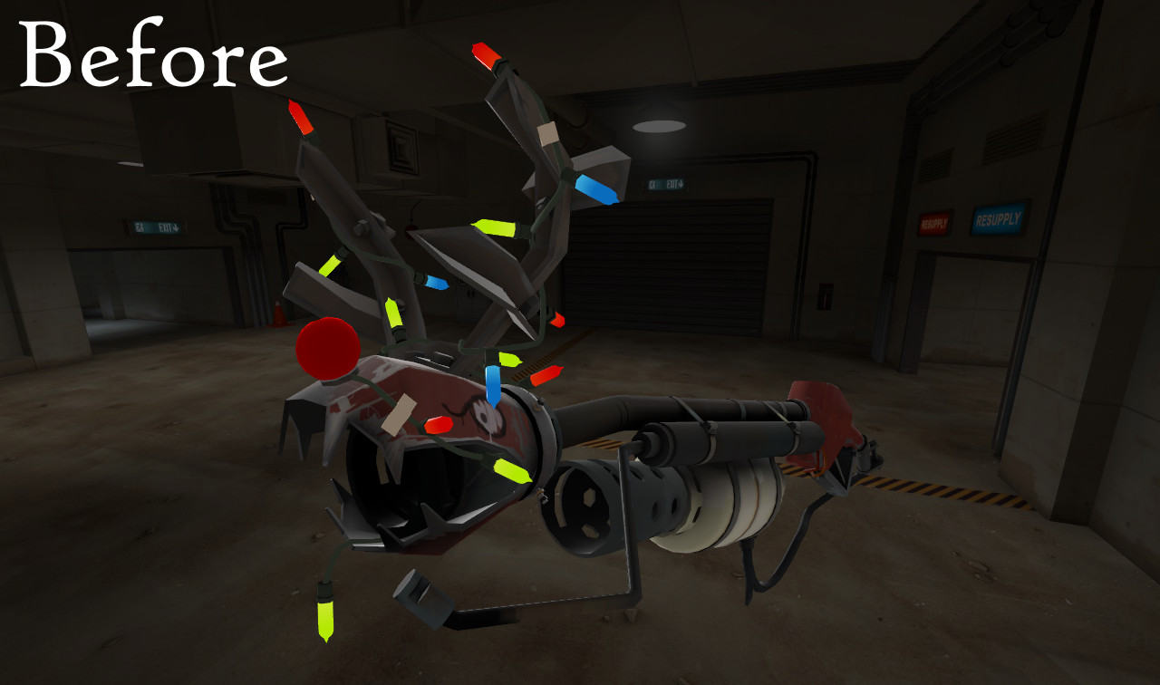 Festive Backburner Nose Glow "Fix" Mod for Team Fortress 2 | TF2 Mods