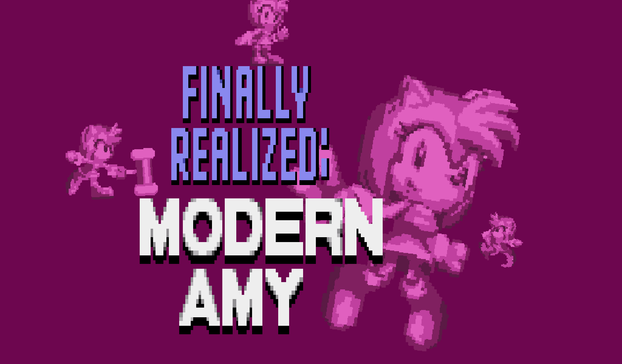 Modern Amy Sprites Mod for Sonic the Hedgehog Forever | S1F Mods