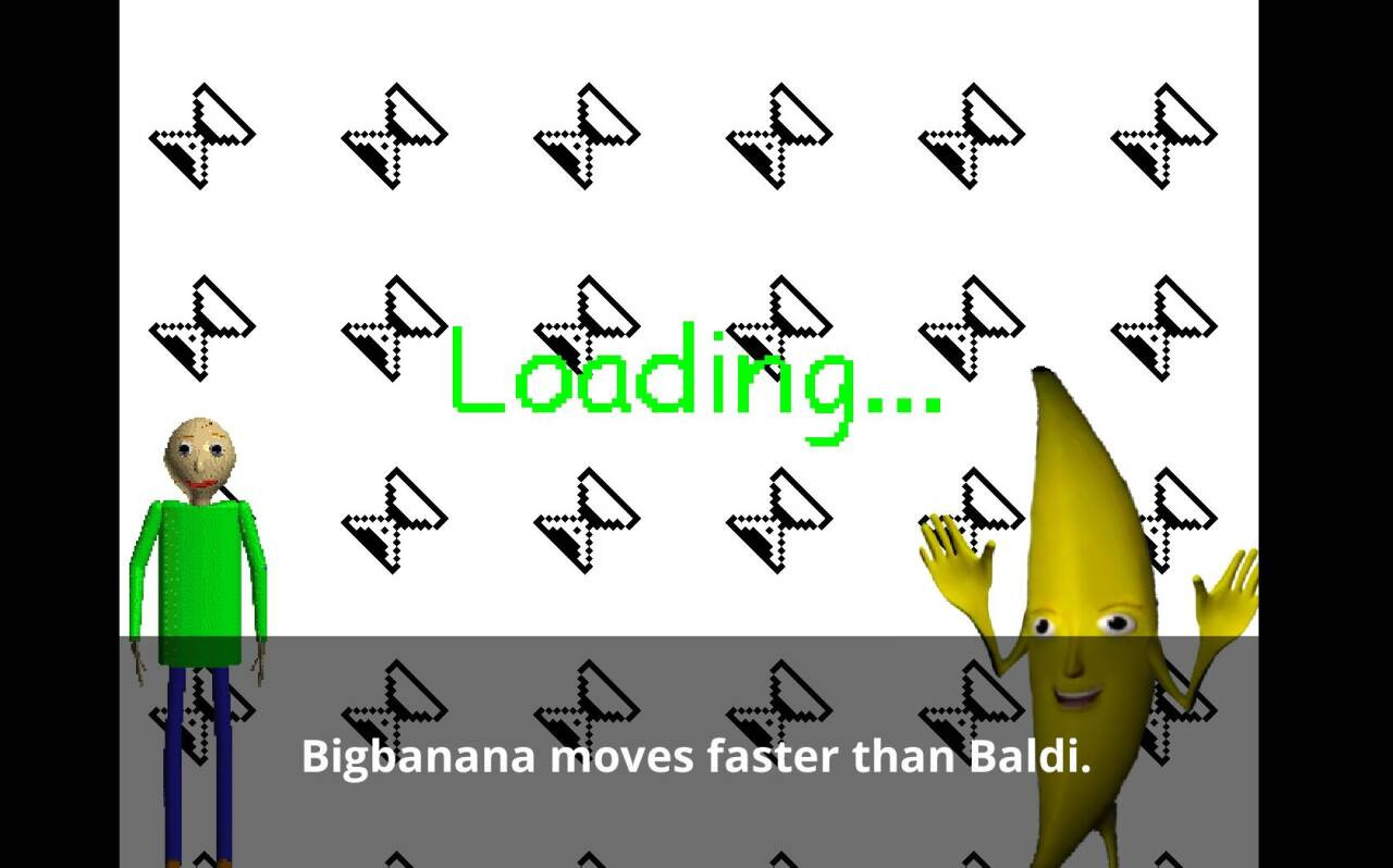 Big Banana Helps Baldi Remastered Mod for Baldi's Basics | Baldi Mods