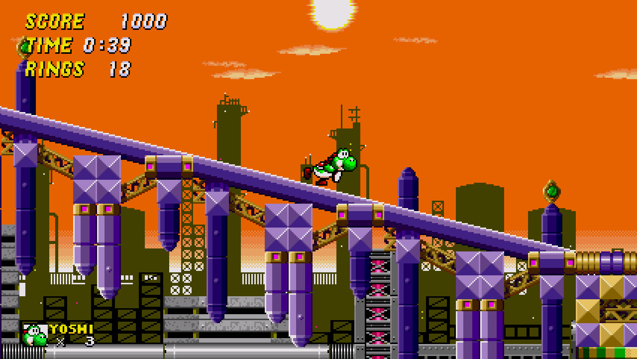 Yoshi In Sonic 2 Absolute Mod for Sonic The Hedgehog 2 Absolute | S2A Mods