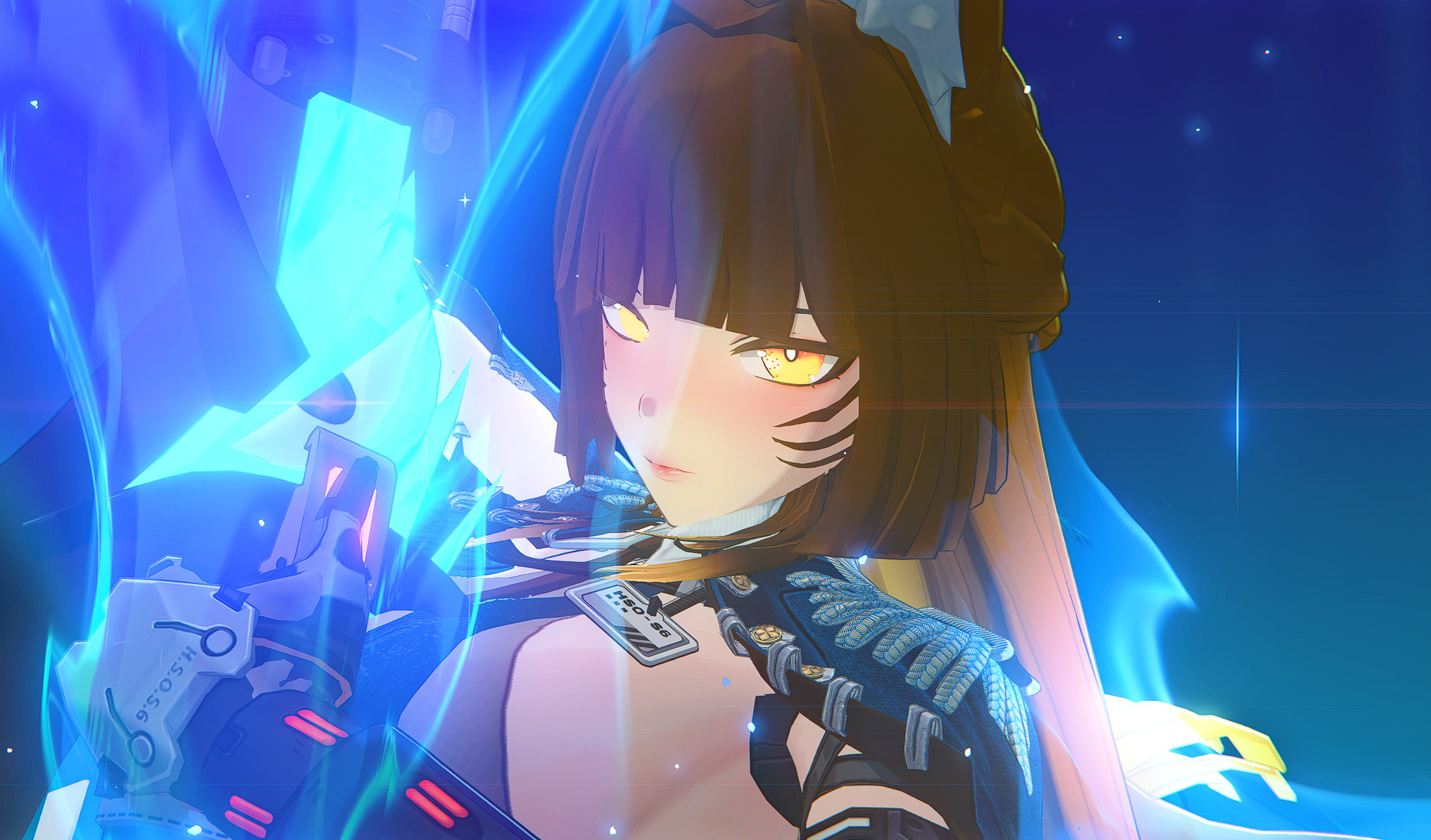 Blue & White Dragon Miyabi(Void Hunter Retexture) Mod for Zenless Zone ...