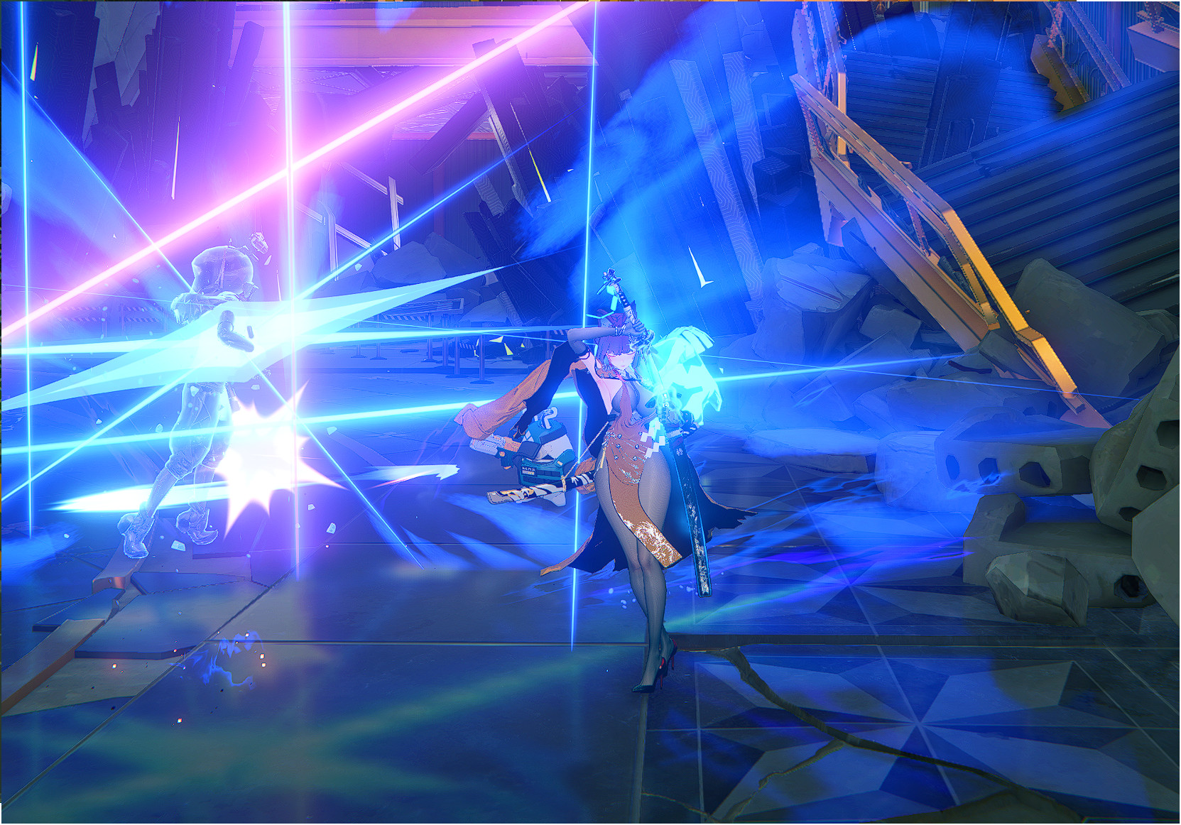 Red & Golden Miyabi(Void Hunter Retexture) Mod for Zenless Zone Zero ...