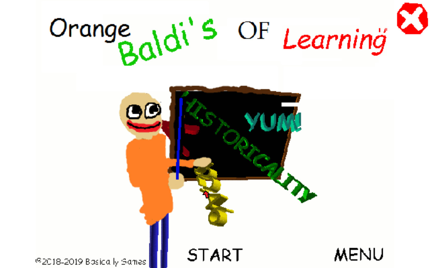 Orange baldis of learning [Baldi's Basics] [Mods]