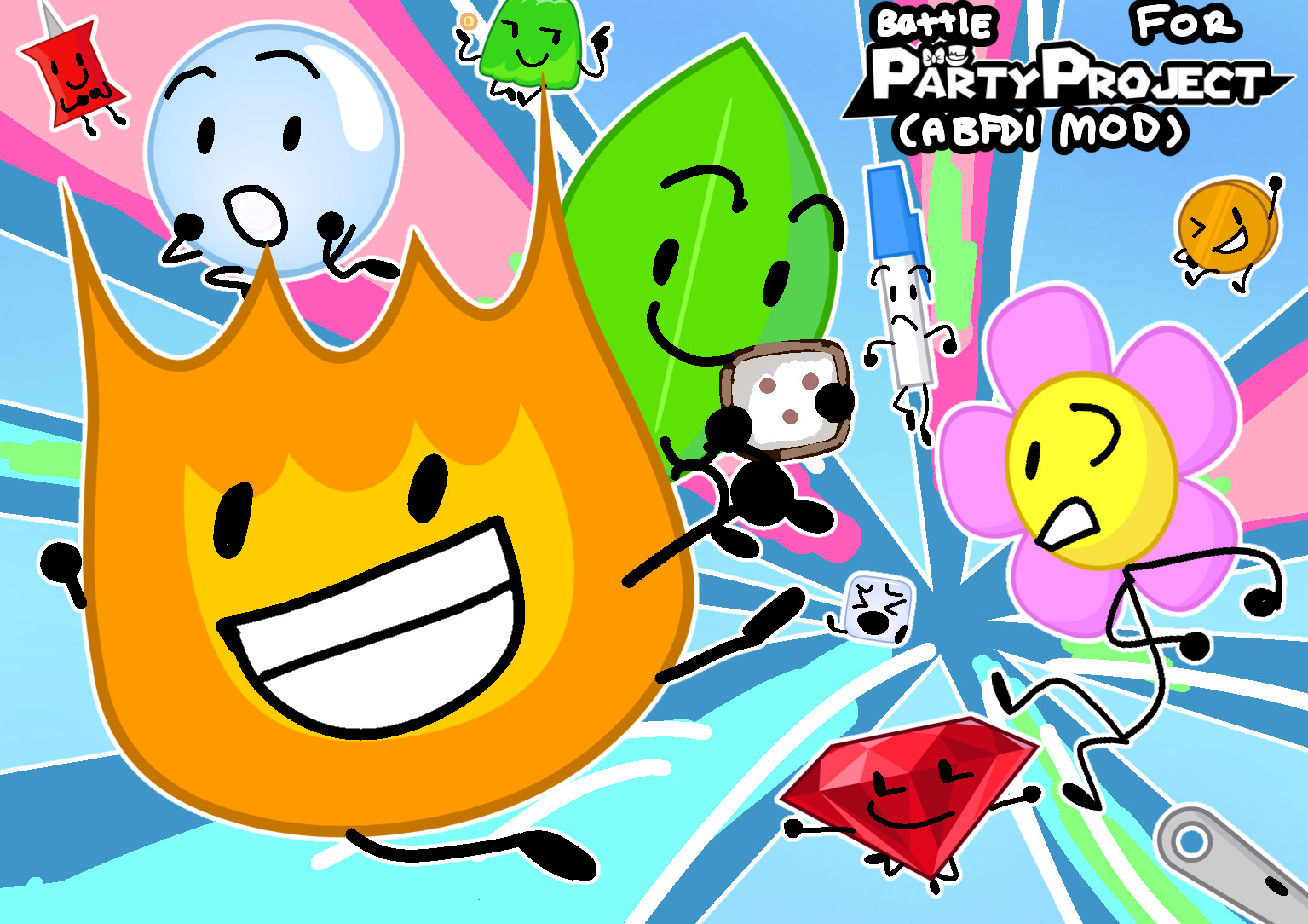 Battle for Party Project- A BFDI Party Project Mod Mod for Party Project | PProject Mods