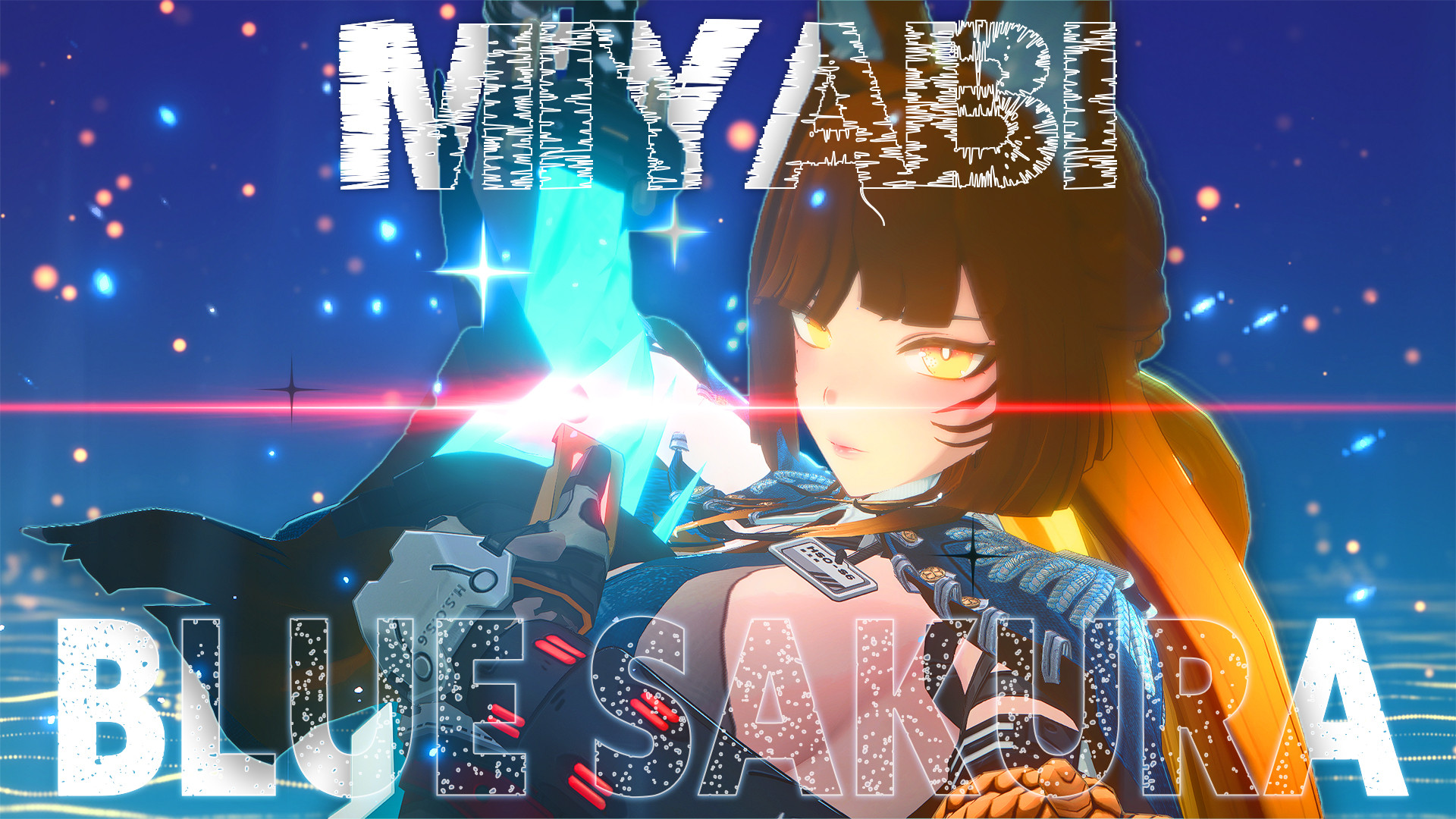 Blue & White Dragon Miyabi(Void Hunter Retexture) Mod for Zenless Zone ...