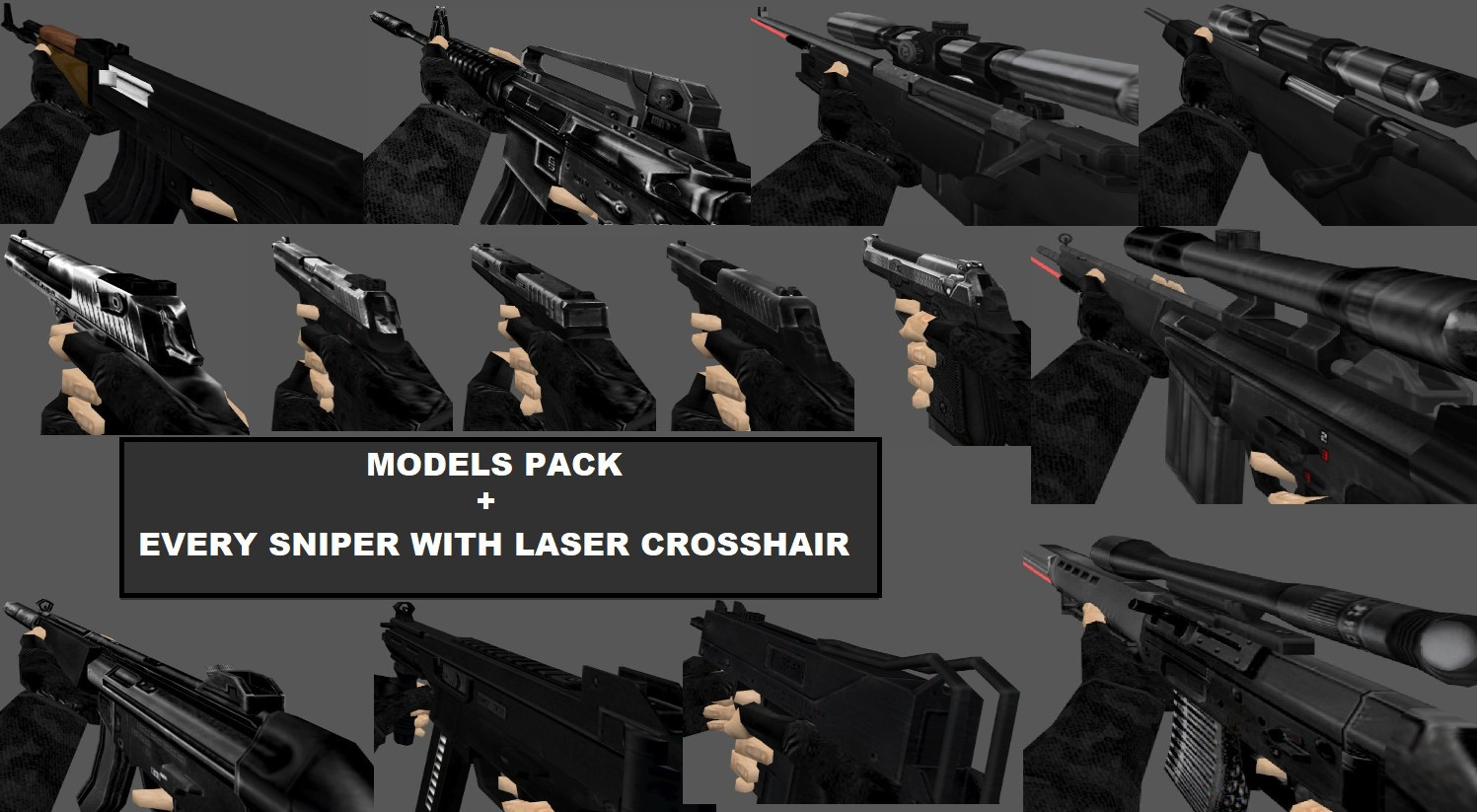 TRYHARD WEAPON PACK Mod for Counter-Strike 1.6 | CS1.6 Mods
