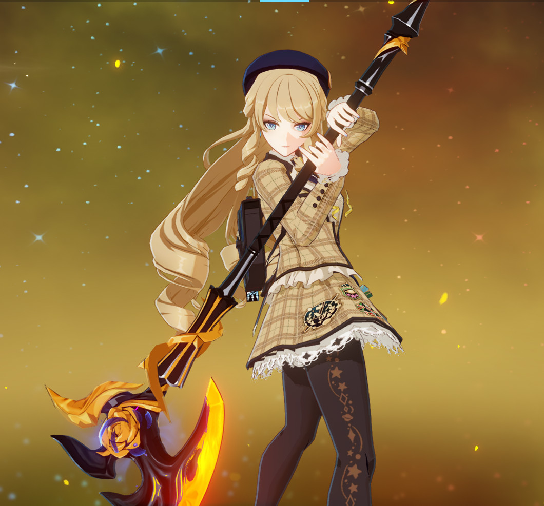 Goldrose Axe - Verdict Mod for Genshin Impact | GI Mods