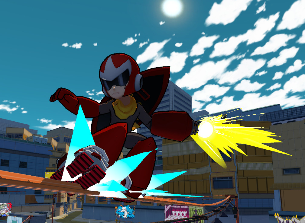 Blues - Protoman + Shield (Megaman Classic) Mod for Bomb Rush Cyberfunk ...