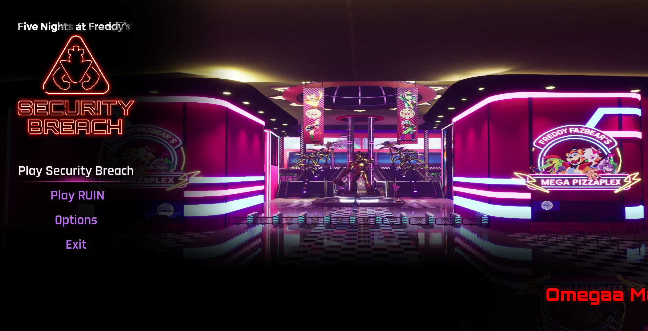 RTX Lobby 11PM Menu Mod for Five Nights at Freddy's Security Breach ...