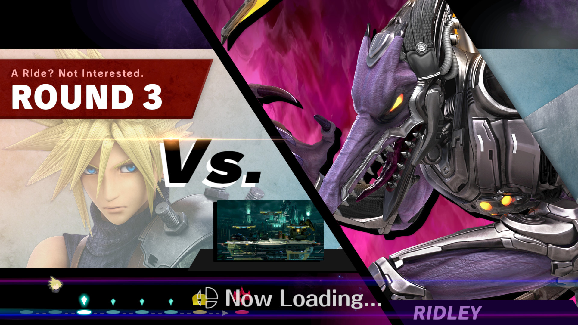 Classic Mode - Cloud Strife Custom Route Mod for Super Smash Bros ...