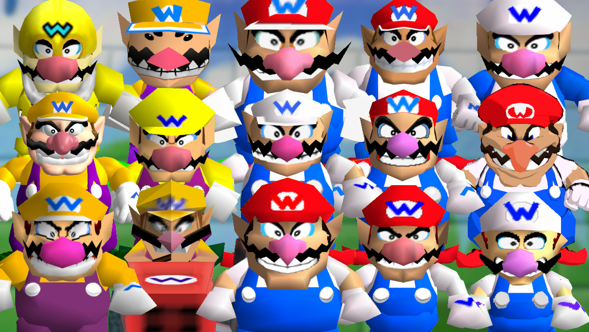 [CS] Wario's Skin Pack Mod for Super Mario 64 PC Port | SM64 PC Mods