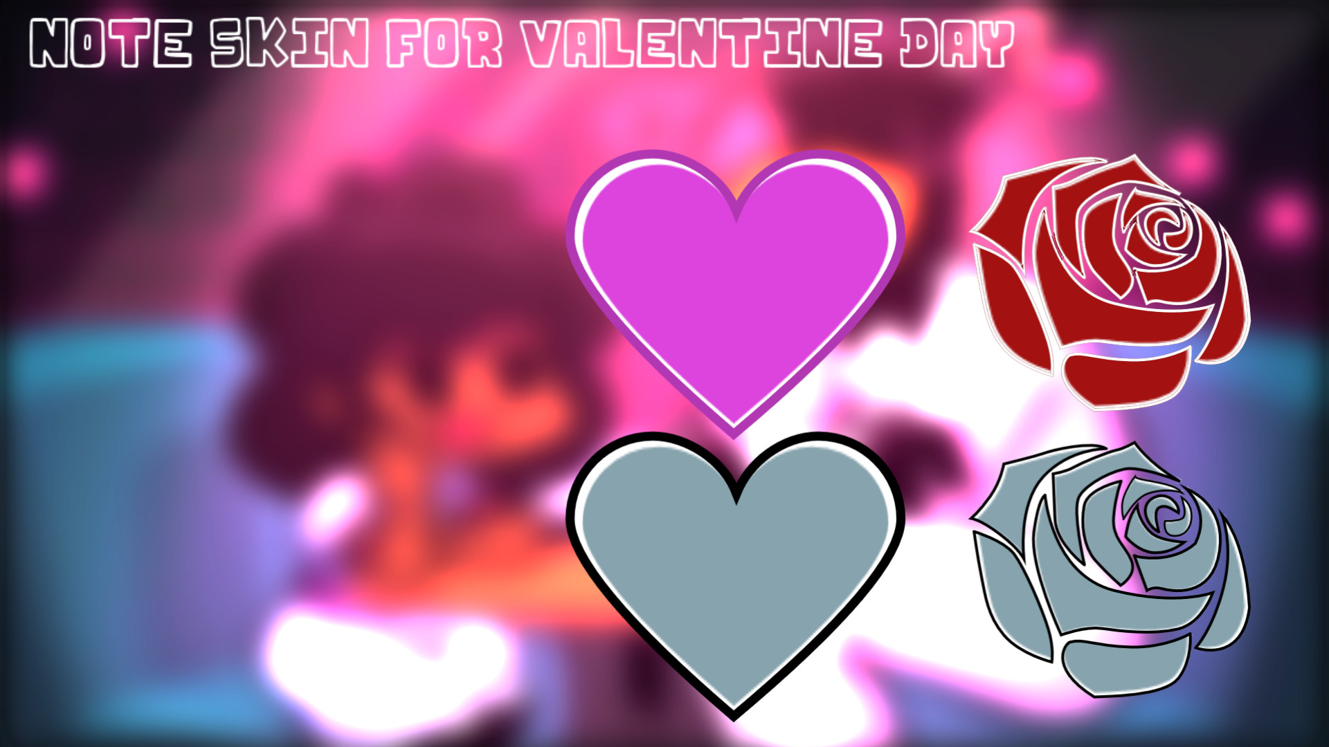 Note Skin For Valentine(early) Mod for Friday Night Funkin' | FNF Mods