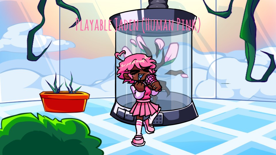 Playable Jaden (Human Pink) Mod for Friday Night Funkin' | FNF Mods