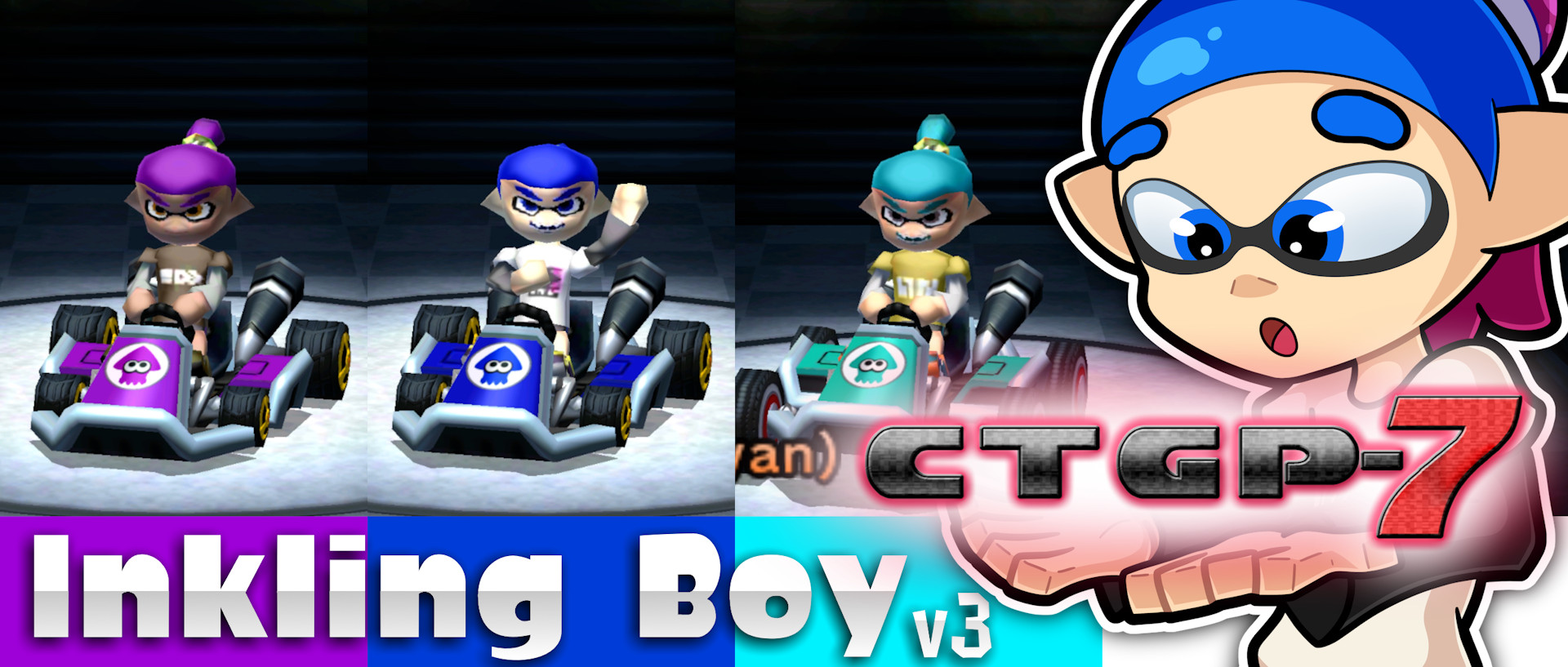 Inkling Boy (CTGP-7) Mod for Mario Kart 7 | MK7 Mods