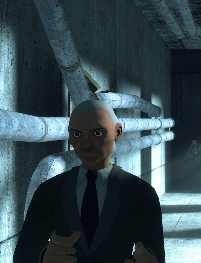 Gray mann as gman Mod for Half-Life 2 | HL2 Mods