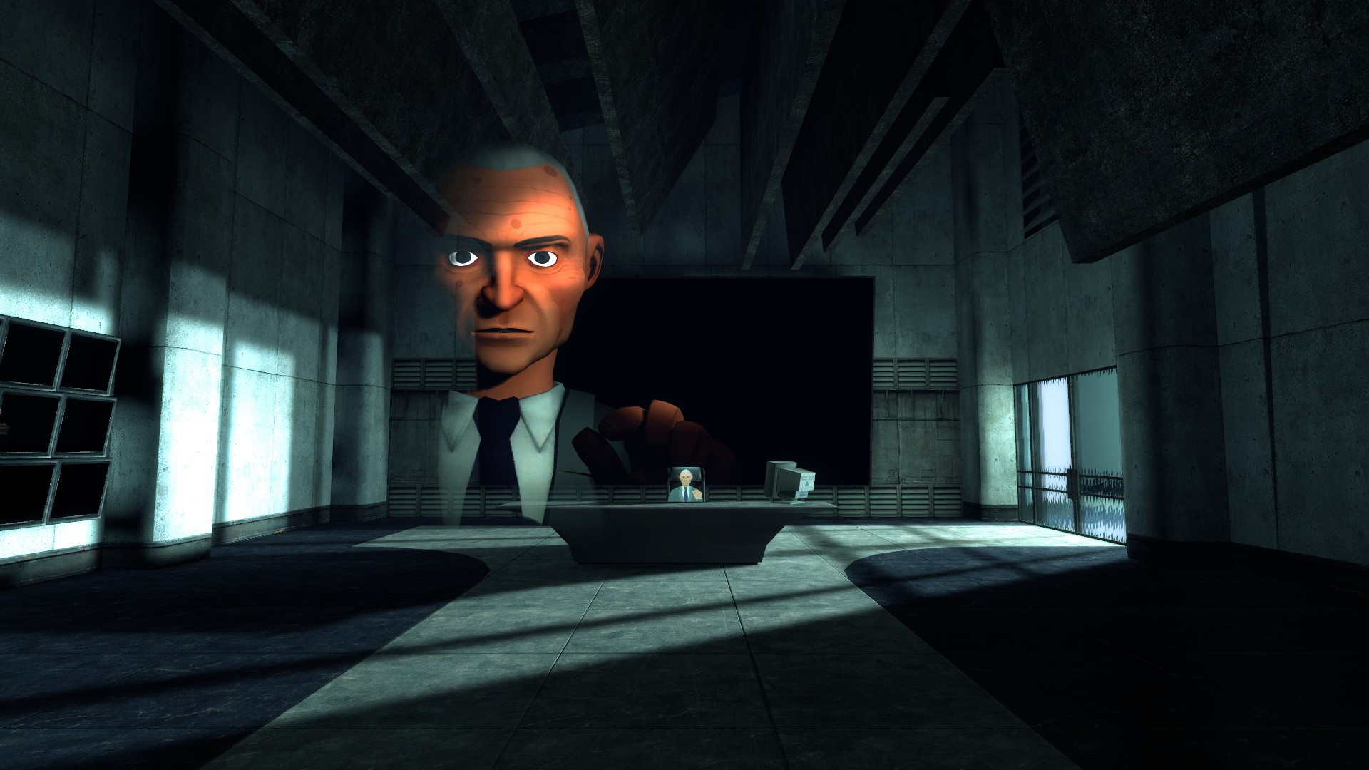 Gray mann as gman Mod for Half-Life 2 | HL2 Mods