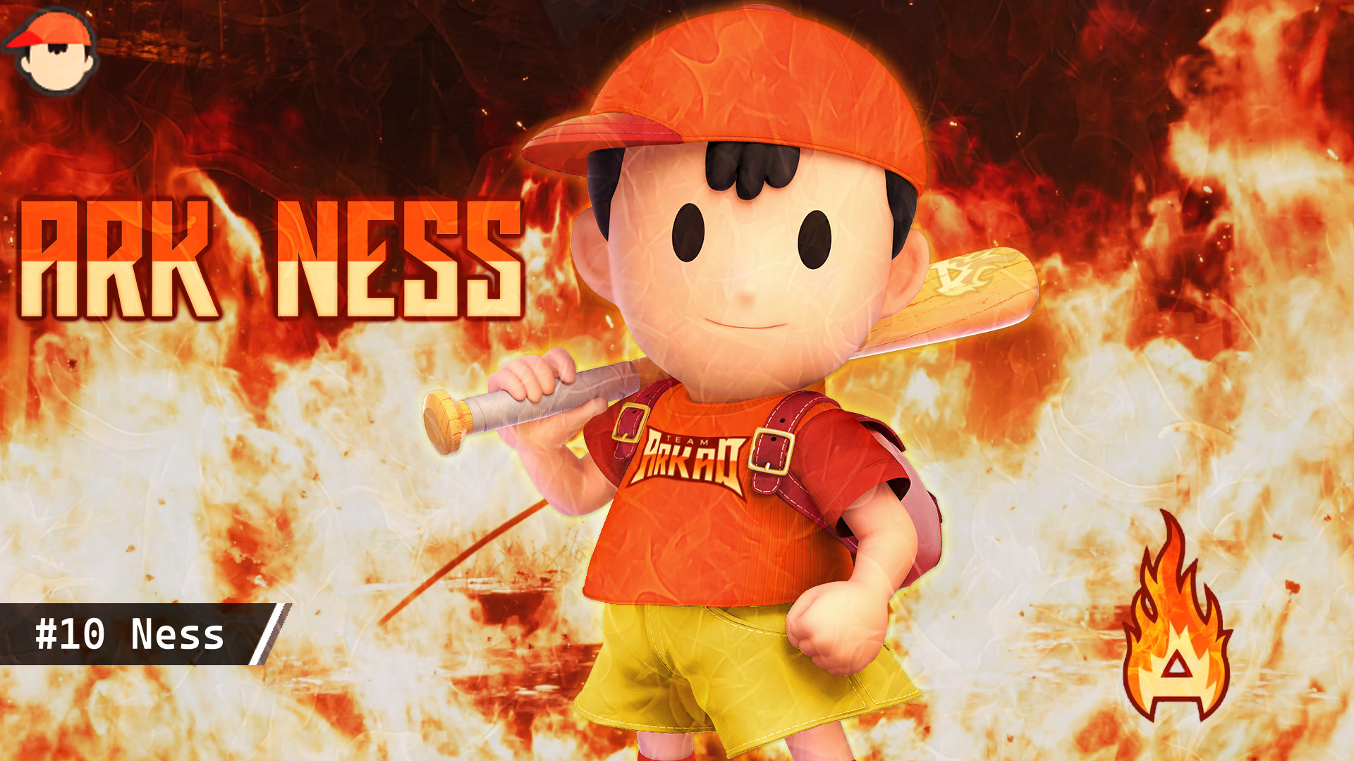 ARK Ness (fire recolor + effects) Mod for Super Smash Bros. Ultimate ...