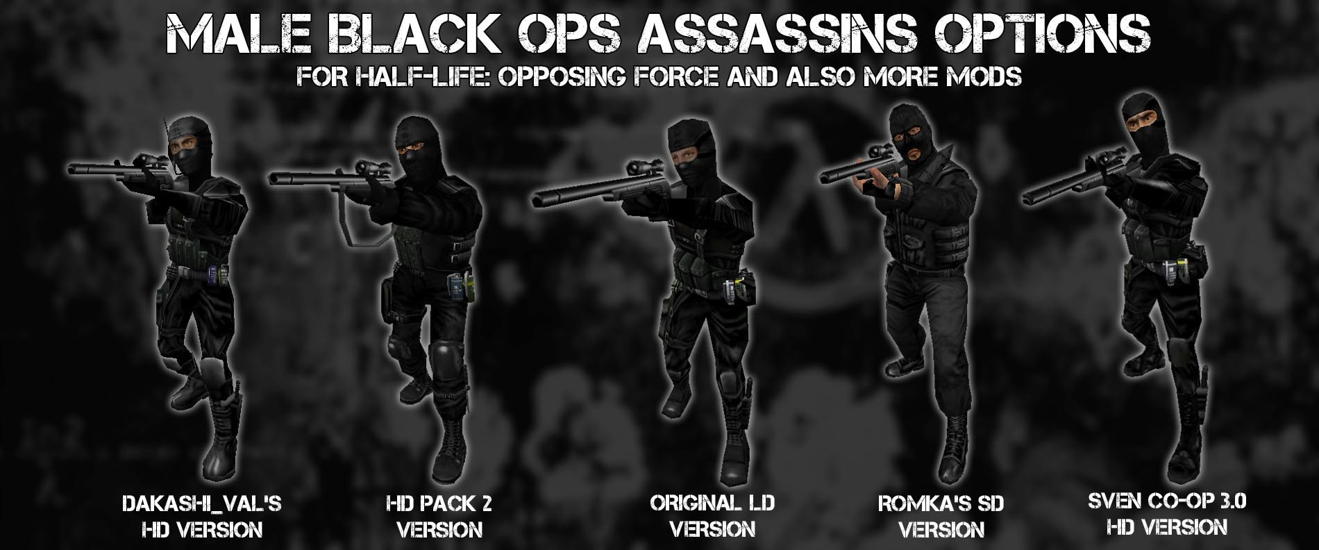 Gray Sniper Rifle Retexture for Opposing Force Mod for Half-Life: Opposing Force | HL:OF Mods