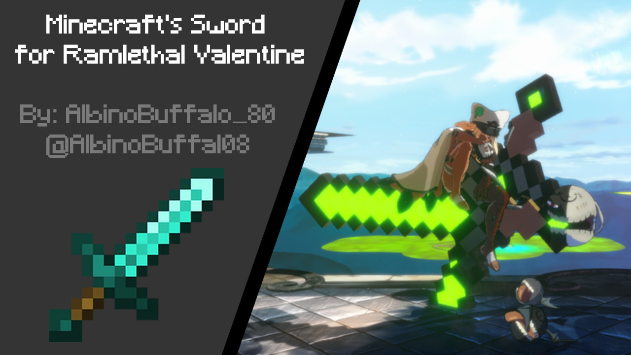 Minecraft's Sword for Ramlethal Valentine Mod for GUILTY GEAR -STRIVE ...