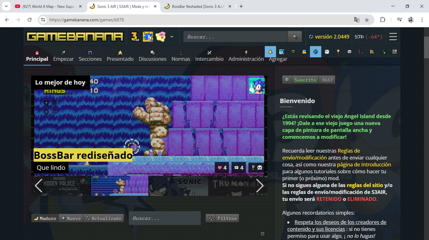 BossBar Reshaded Mod for Sonic 3 A.I.R. | S3AIR Mods