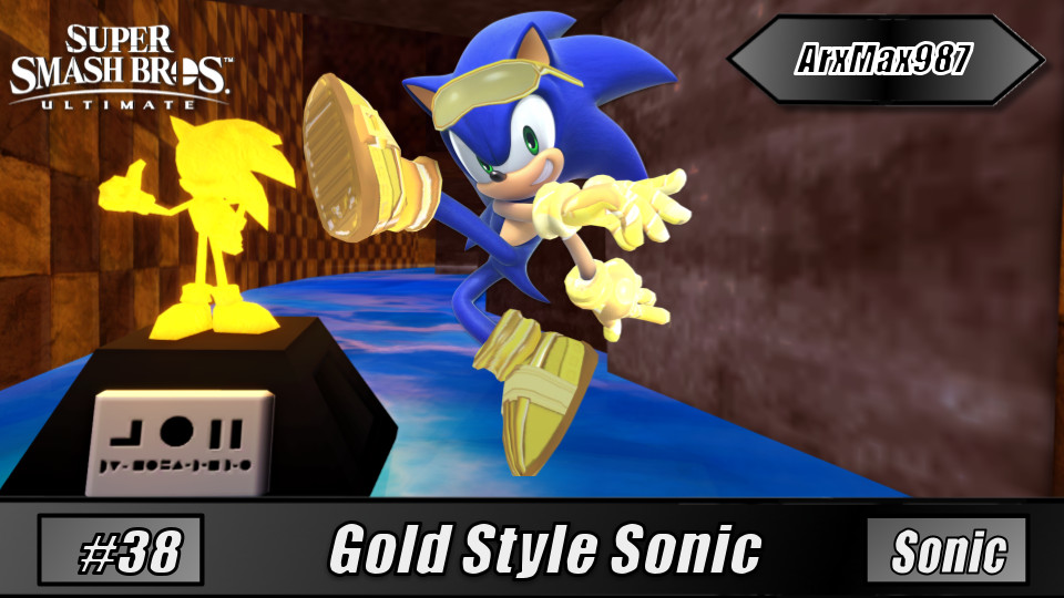 Gold Style Sonic Mod for Super Smash Bros. Ultimate | SSBU Mods